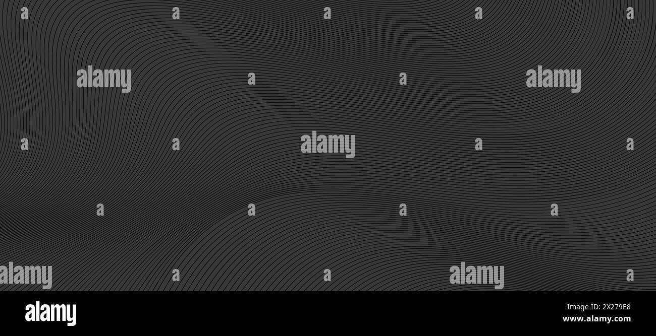 Black abstract background design. wavy line pattern, dark horizontal ...