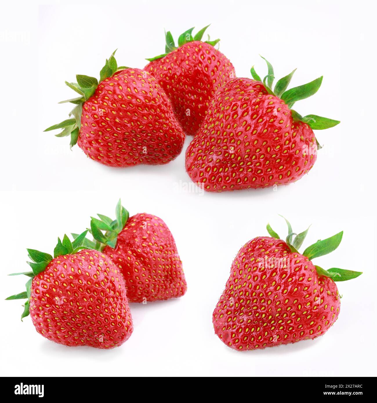 strawberry isolated white background Stock Photo - Alamy