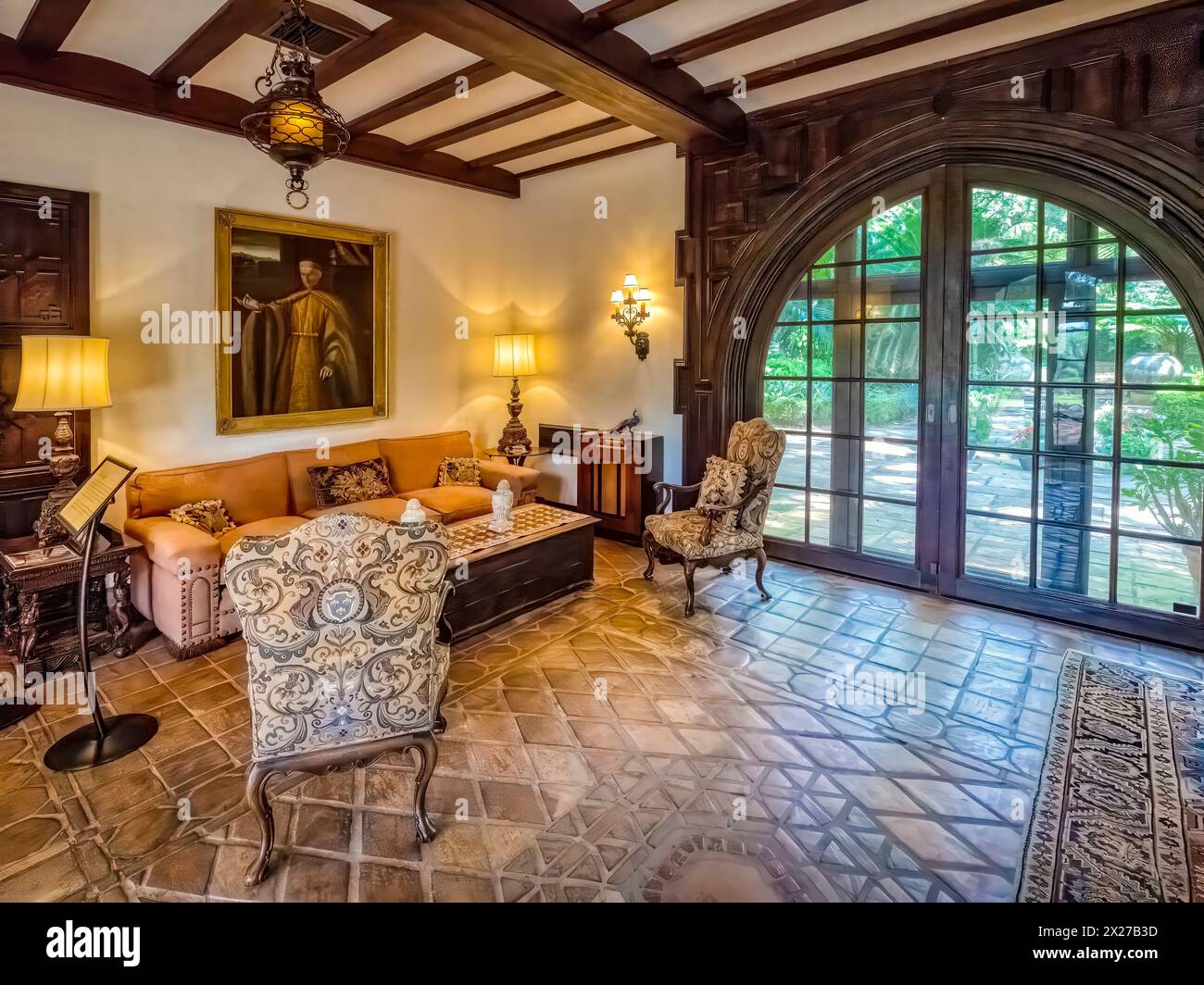 The Loggia room at El Retiro meaning "retreat" the home of Charles ...