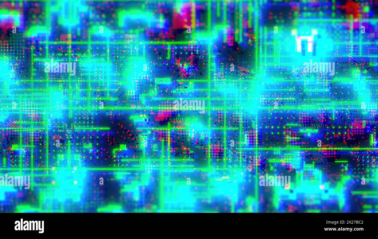 Cyberpunk technology background. Computer generated 3d render Stock Photo - Alamy