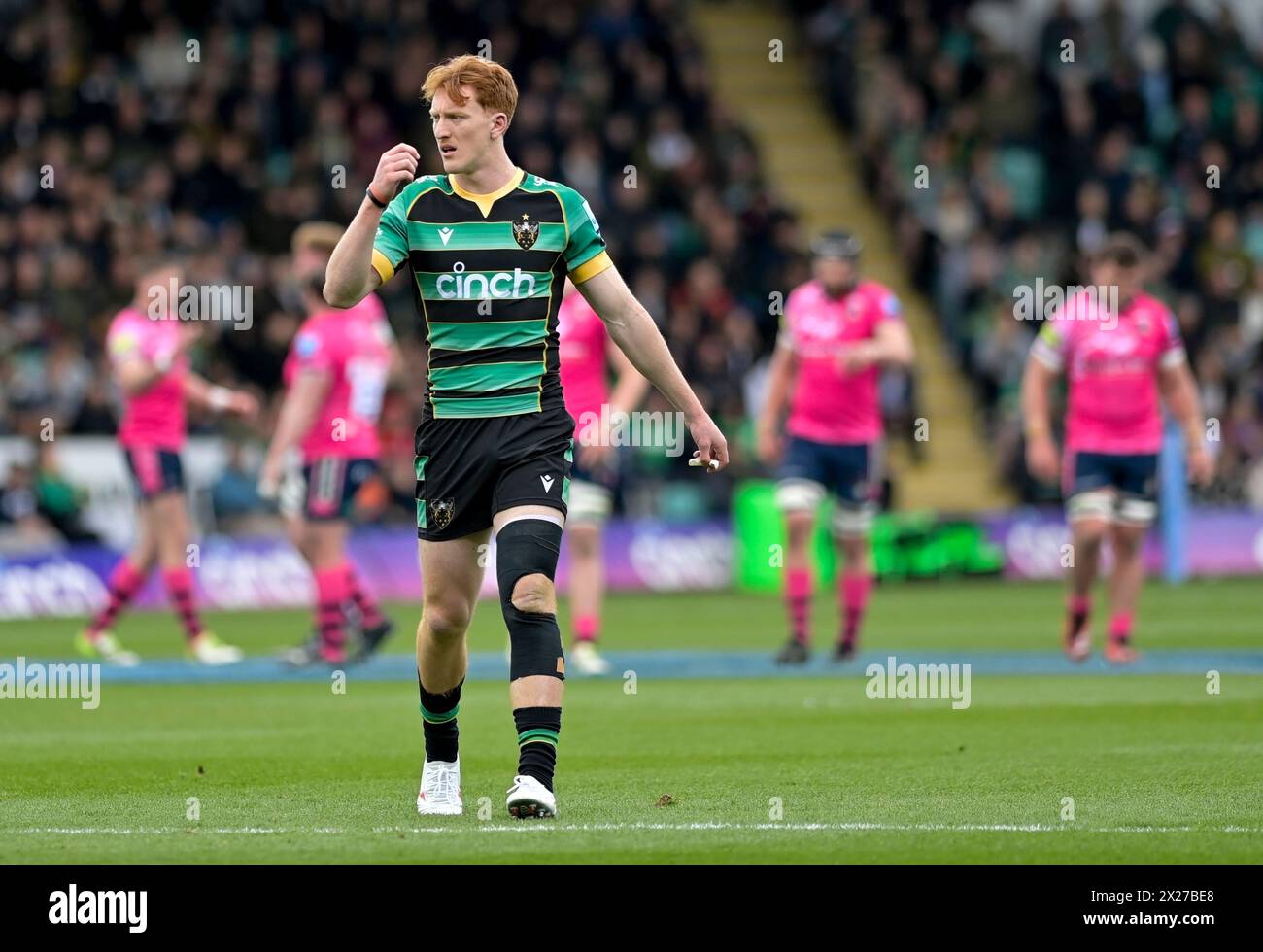 Northampton, UK. 20th Apr, 2024. George Hendy of Northampton Saints ...