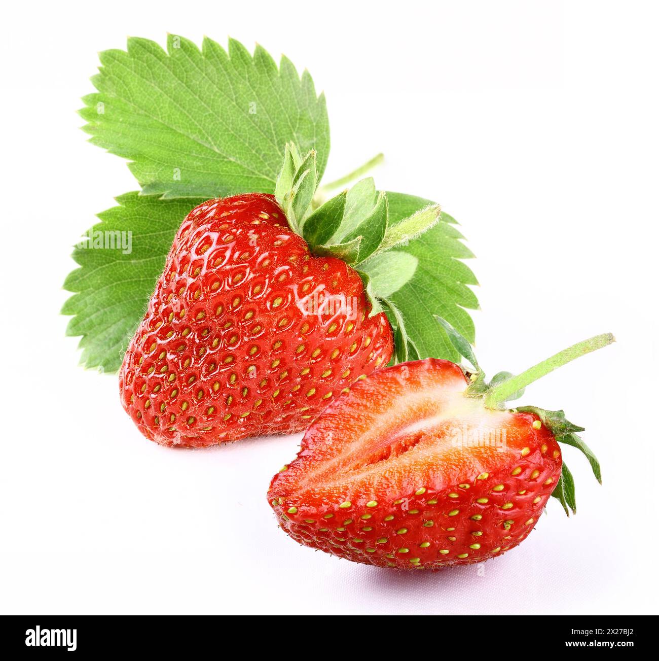 strawberry isolated white background Stock Photo - Alamy