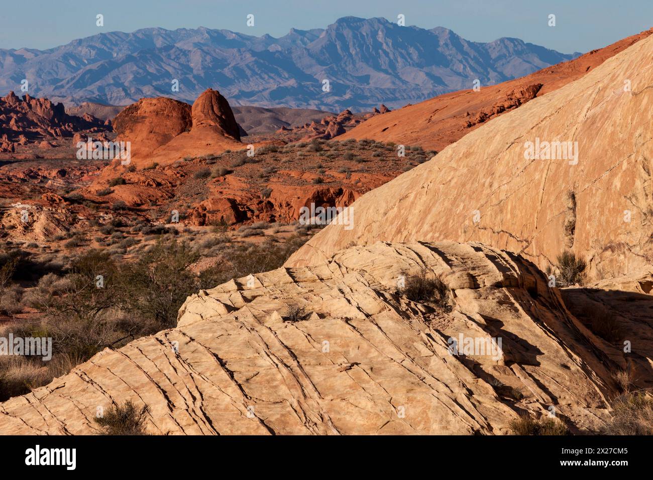 Valley of Fire, Nevada. Scenic View from White Domes Trail Stock Photo ...