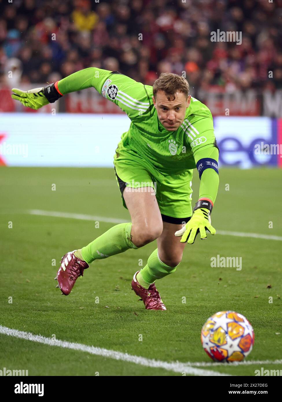 Manuel Neuer of Bayern Muenchen MUNICH, GERMANY - APRIL 17: UEFA ...