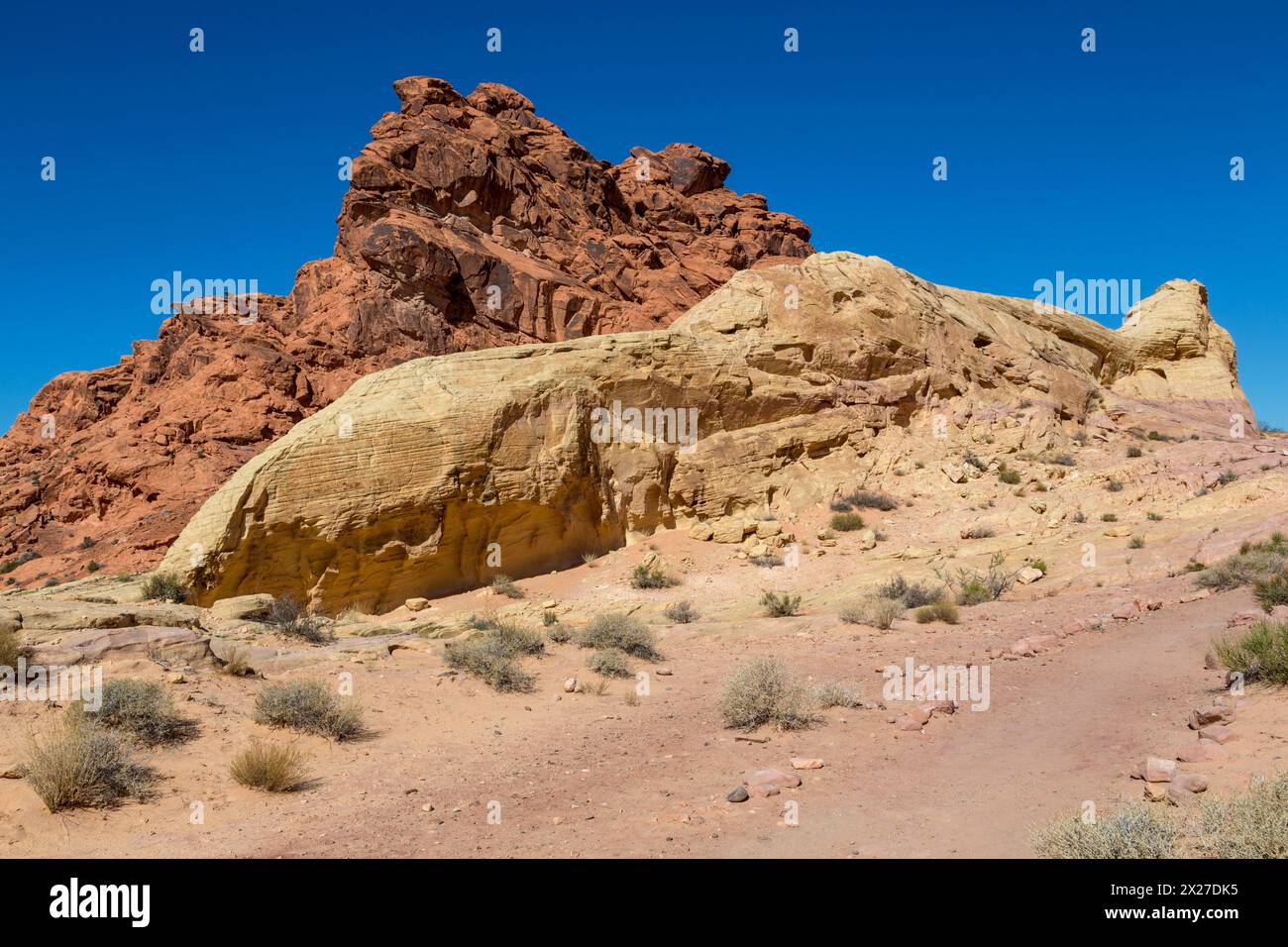 Valley of Fire, Nevada. White Domes Trail Stock Photo - Alamy