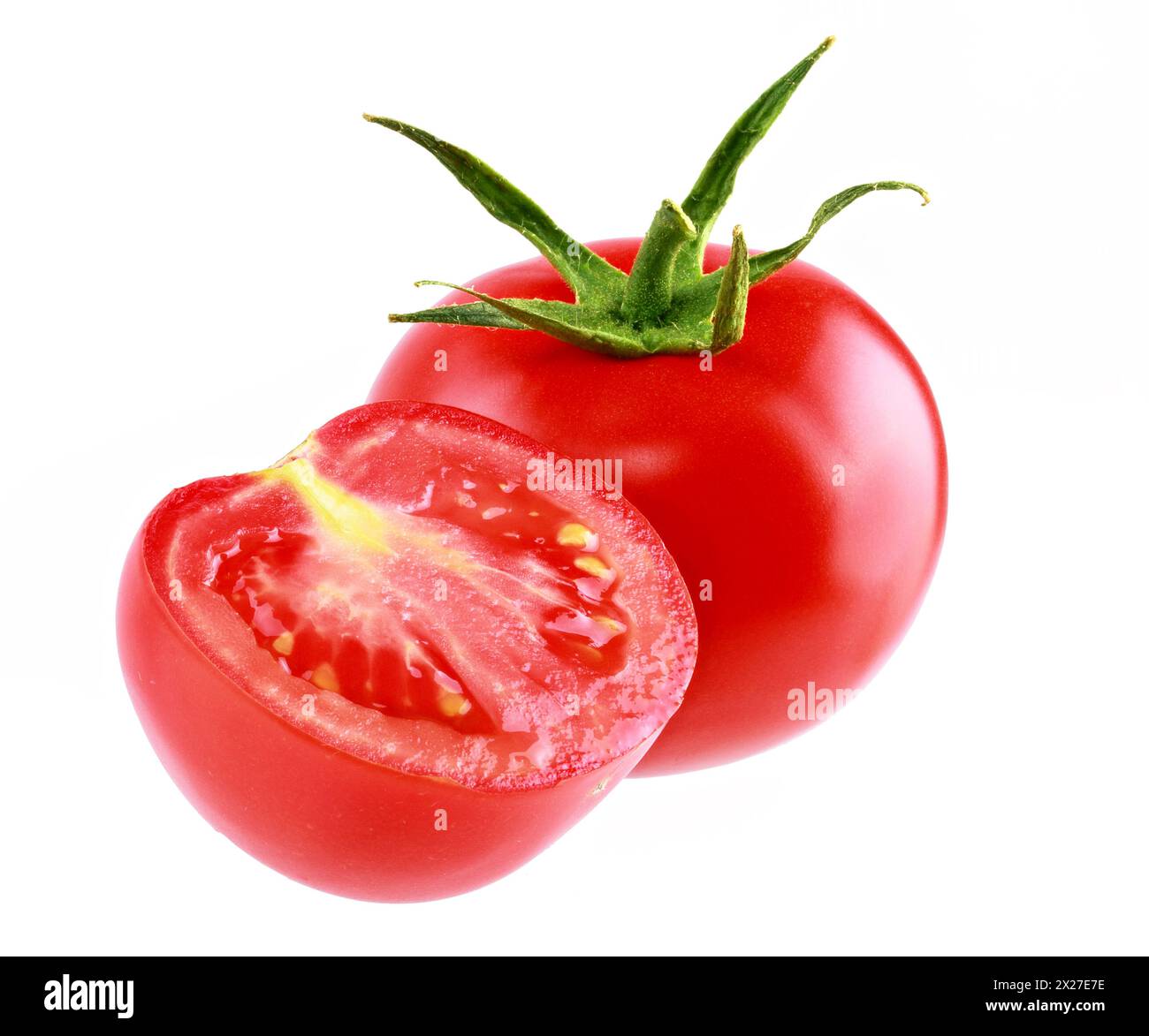 Fresh organic roma tomatoes Cut Out Stock Images & Pictures - Alamy