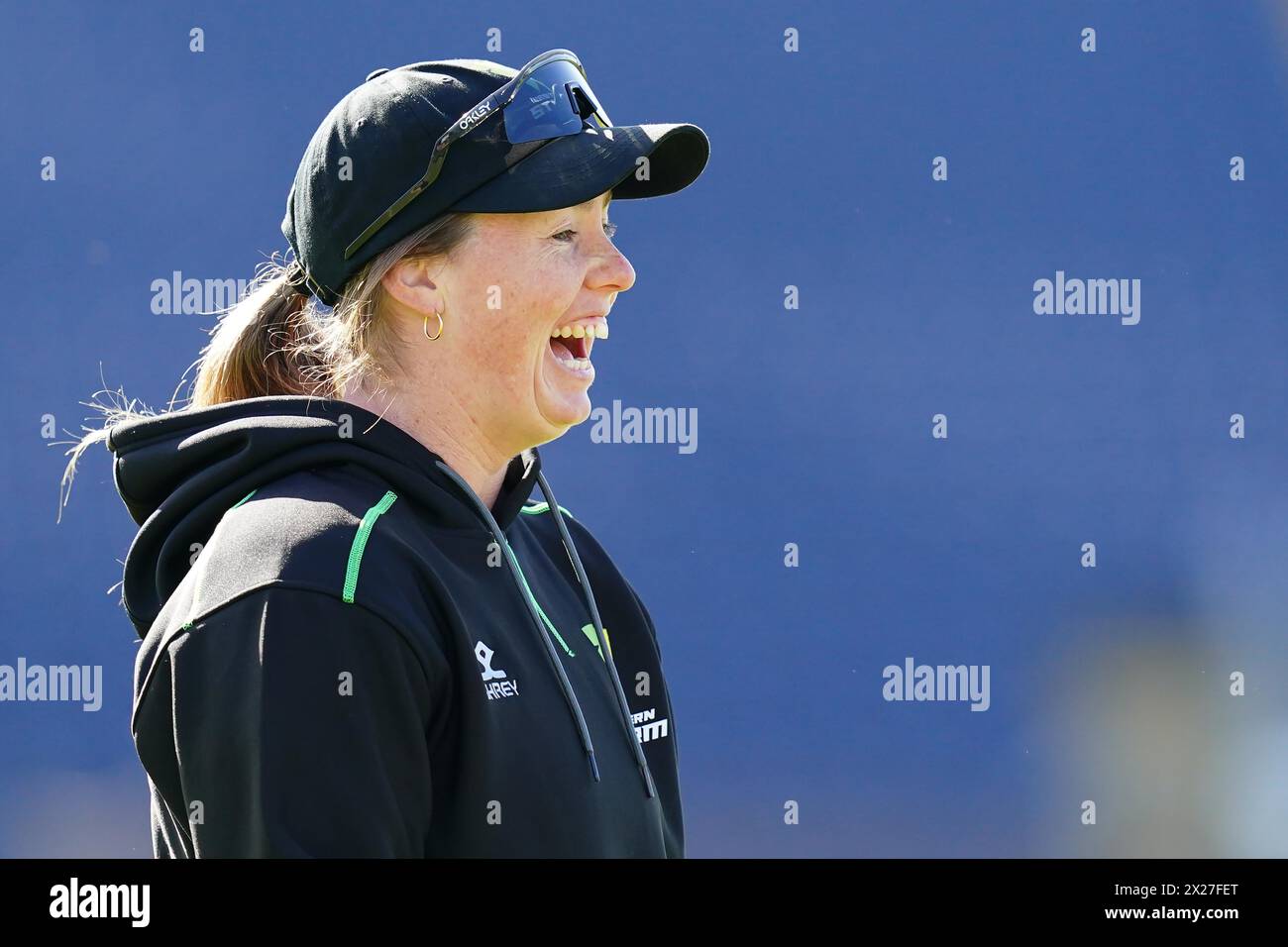 Cardiff, UK, 20 April 2024. Western Storm's Amanda-Jade Wellington ...