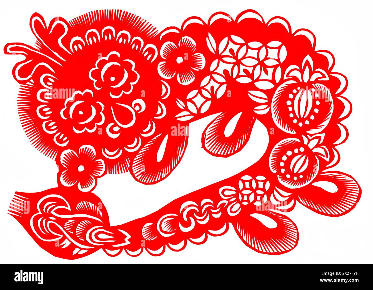 Traditional paper cut dragon hi-res stock photography and images - Alamy