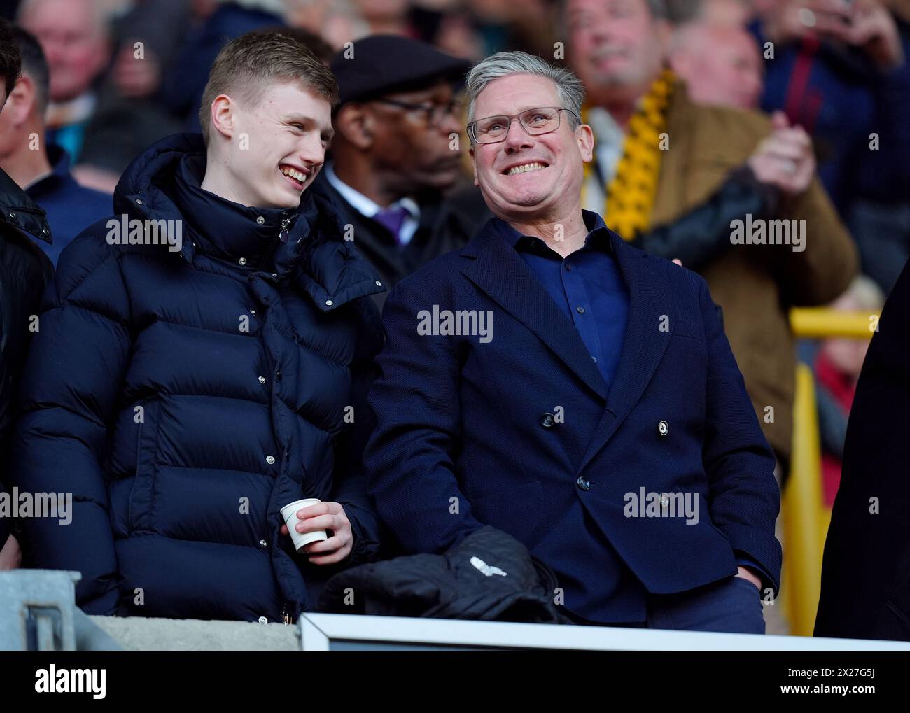 Labour Party leader Keir Starmer in the stands during the Premier ...