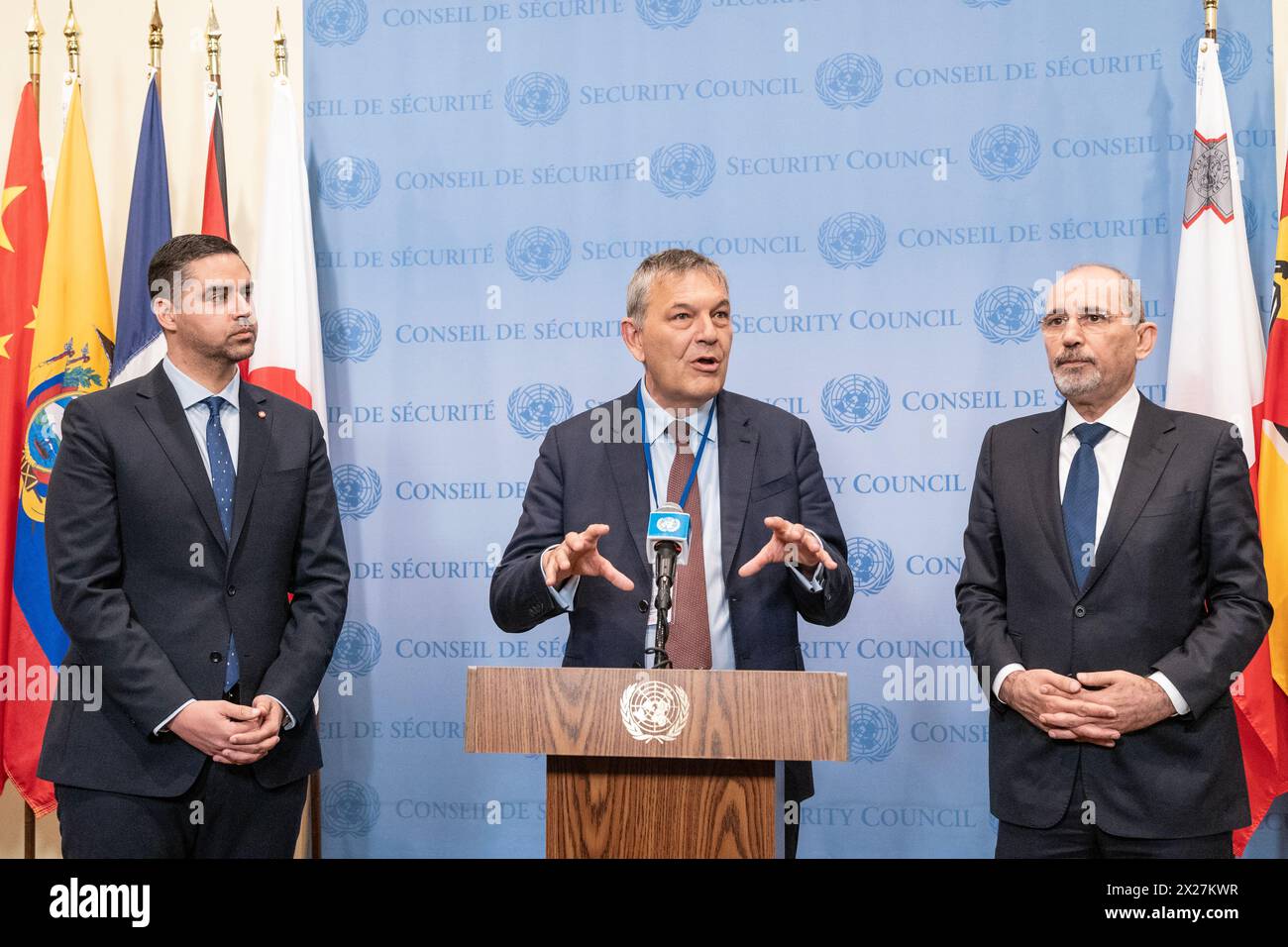 Press encounter with Ayman Safadi, Ian Borg, Philippe Lazzarini at ...