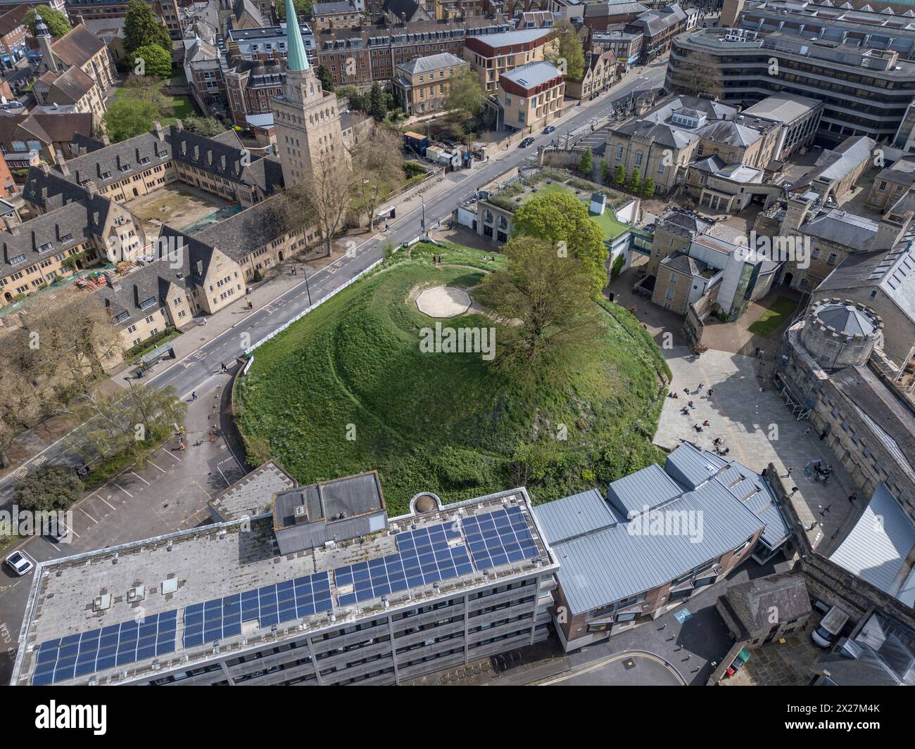Aerial view of Oxford Castle & Prison, Oxford, UK Stock Photo - Alamy