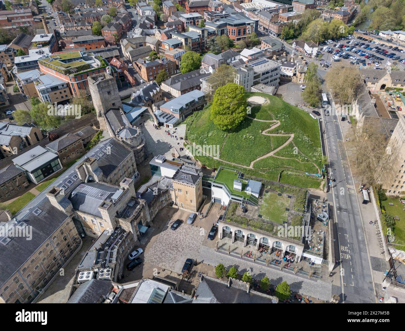 Aerial view of Oxford Castle & Prison, Oxford, UK Stock Photo - Alamy