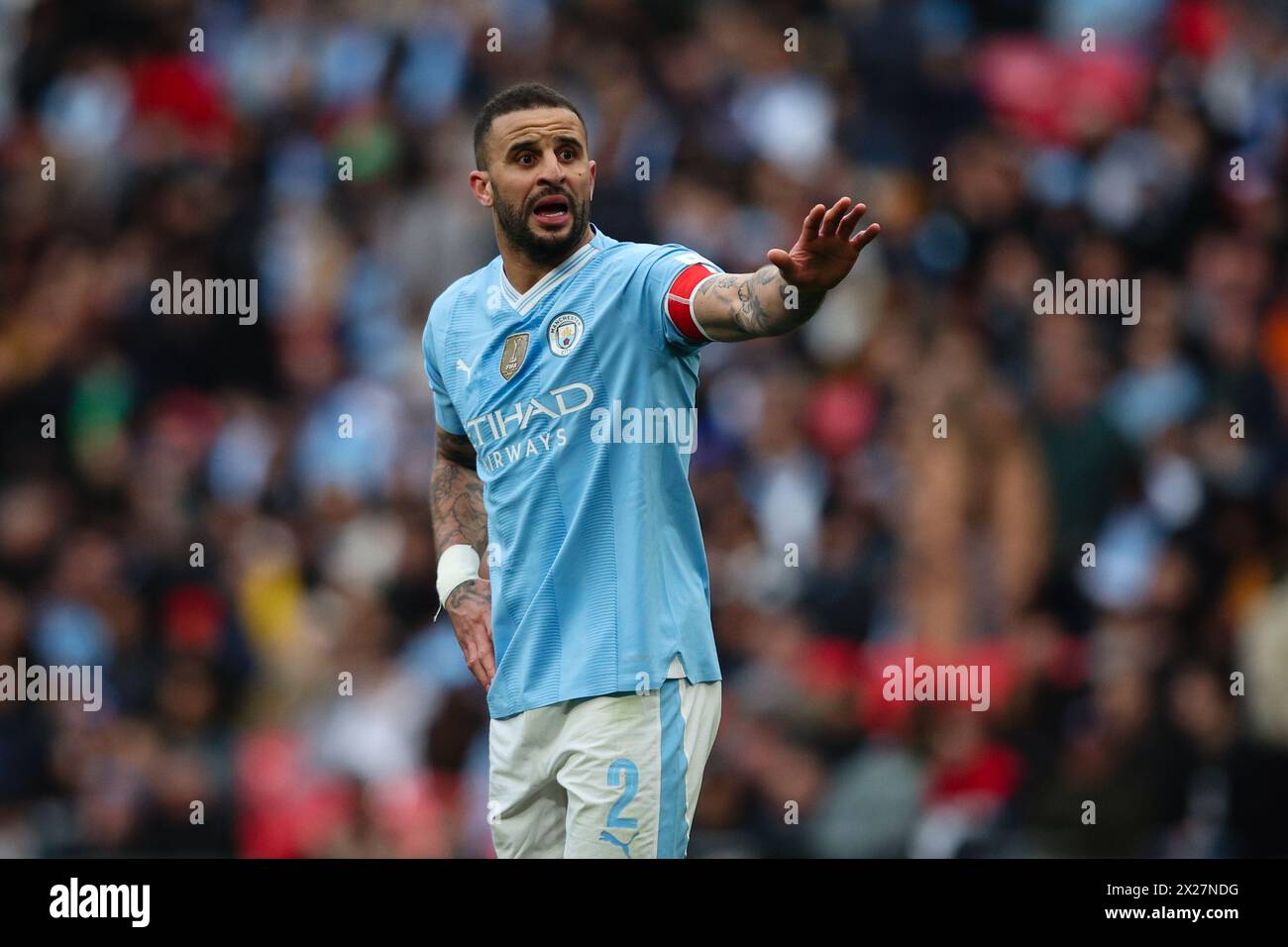 Kyle walker manchester city 2024 fa cup hi-res stock photography and ...