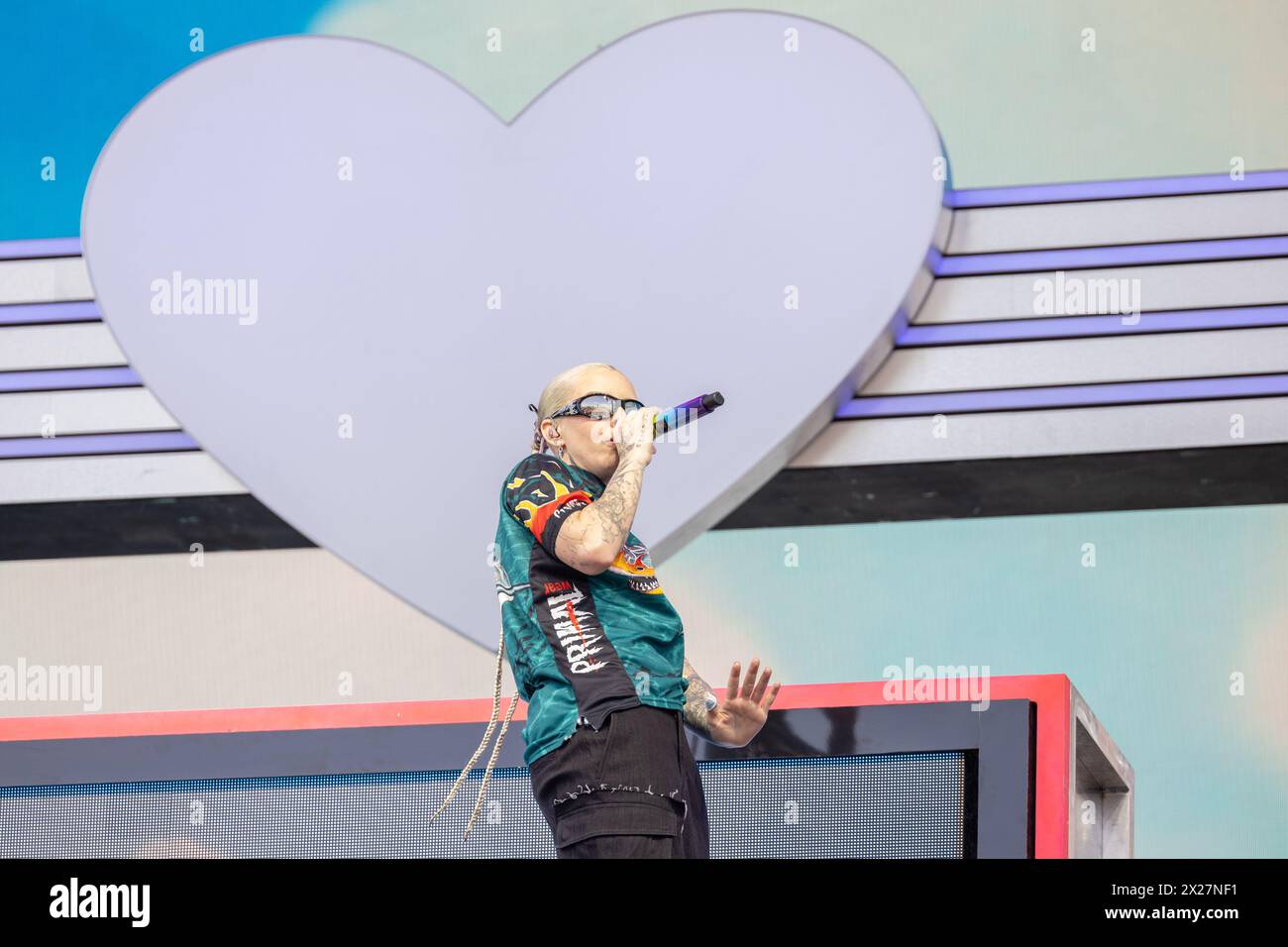 Indio, USA. 19th Apr, 2024. Rapper Young Miko (Maria Victoria Ramirez ...