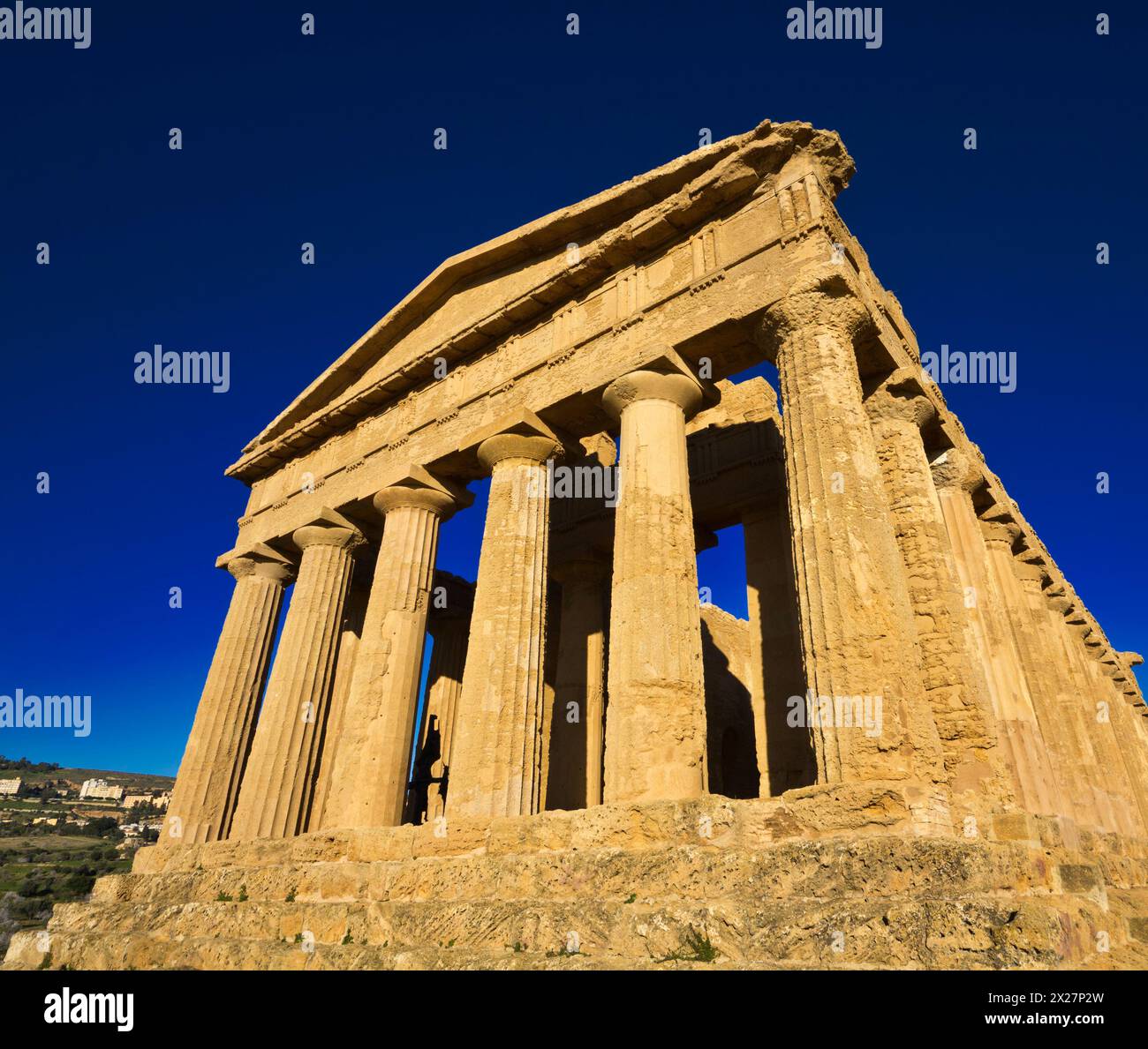 Italy, Sicily, Agrigento, Greek Temples Valley, The Concord Temple (440 ...