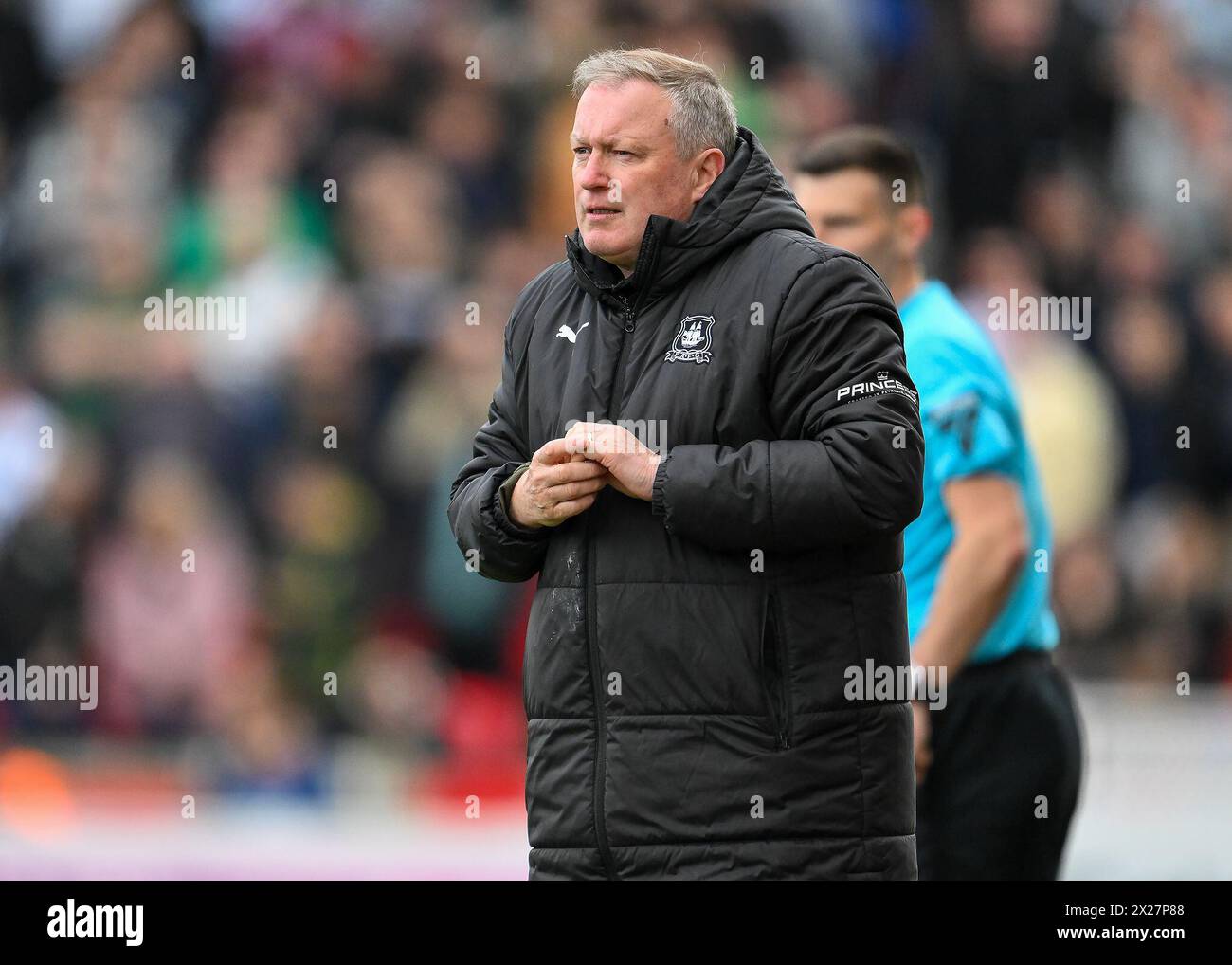 Neil Dewsnip Technical Director of Plymouth Argyle during the Sky Bet ...