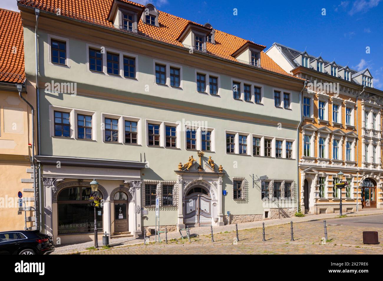 Stadtansicht Historische Bürgerhäuser, Haus zum Palmbaum.. Arnstadt ...