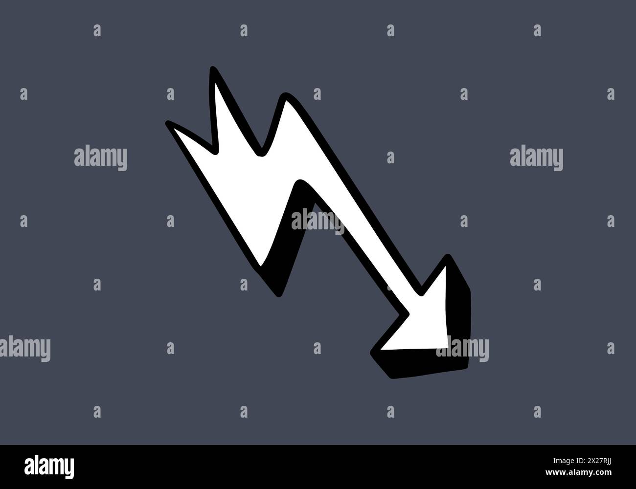 Cartoon doodle arrow vector illustration Stock Vector Image & Art - Alamy