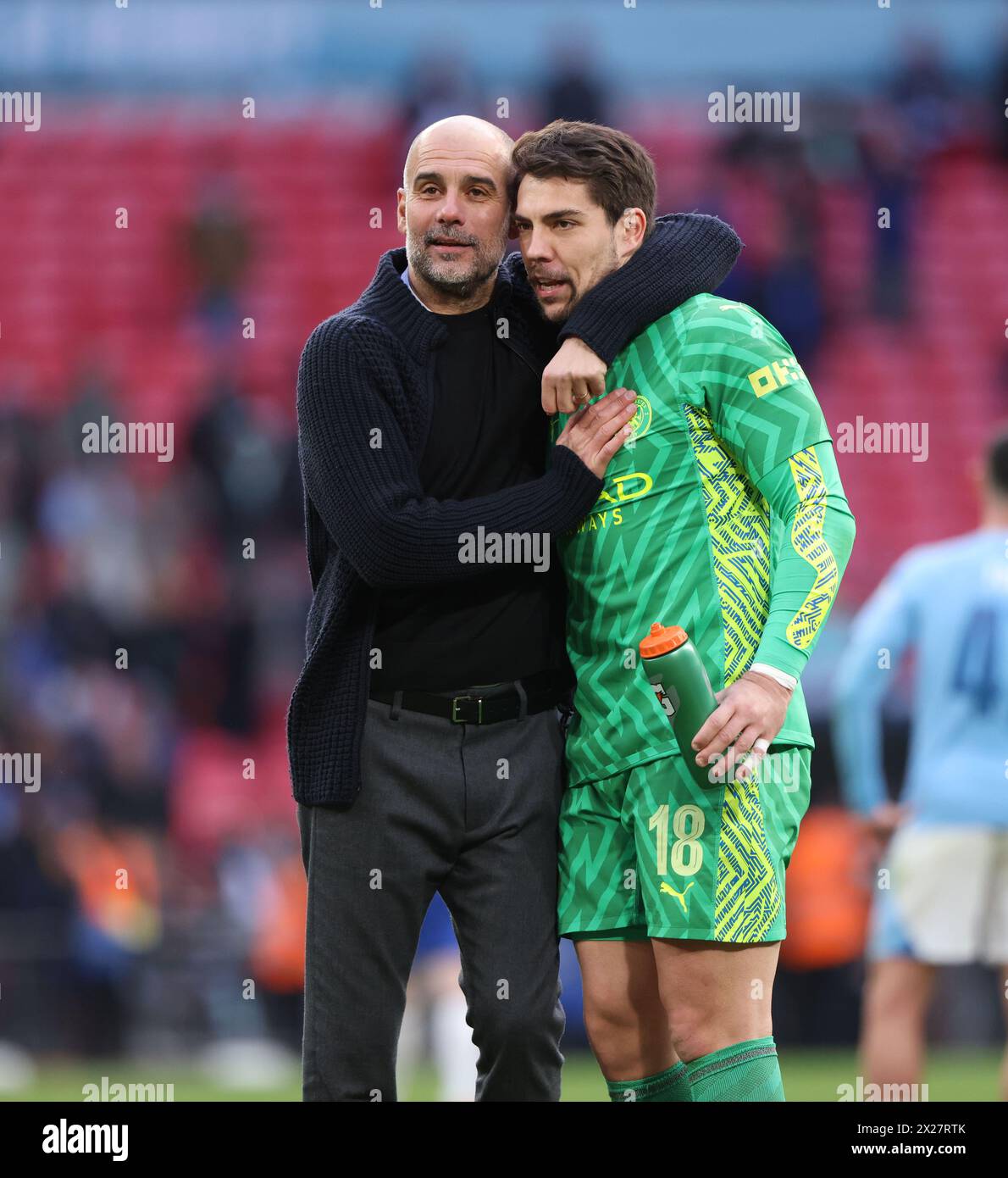 London, UK. 20th Apr, 2024. Pep Guardiola (Man City manager) with ...