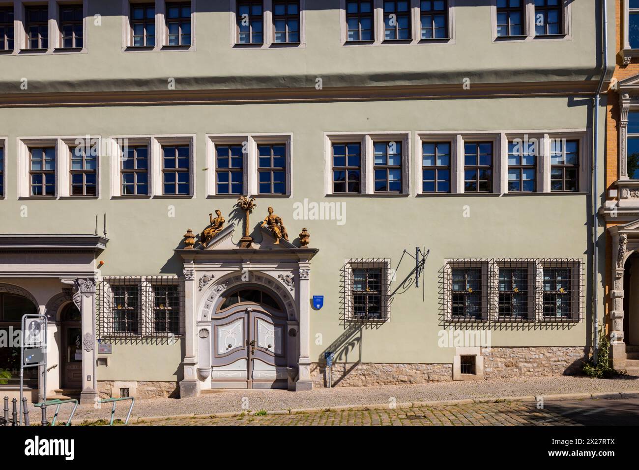 Stadtansicht Historische Bürgerhäuser, Haus zum Palmbaum.. Arnstadt ...