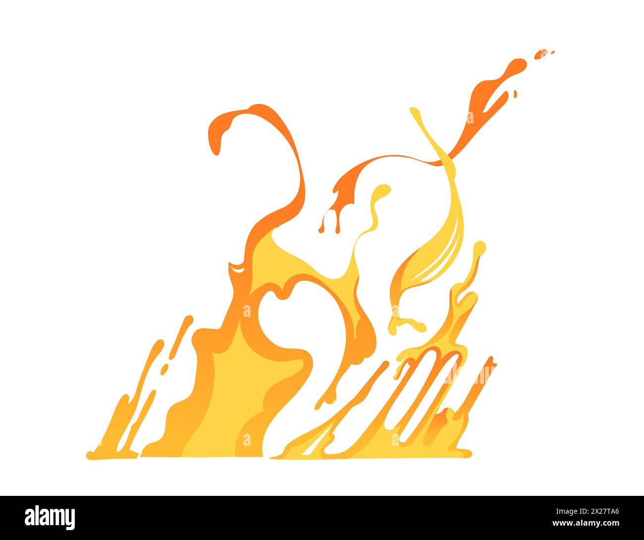 Burning fire effect for campfire or magic vector illustration isolated ...