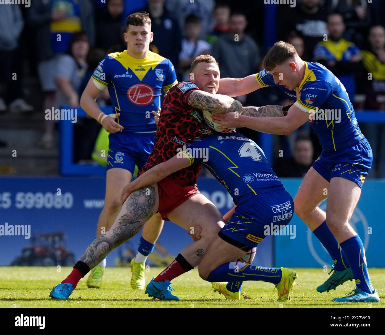 Warrington, UK. 20th Apr, 2024. Stefan Ratchford of Warrington Wolves ...