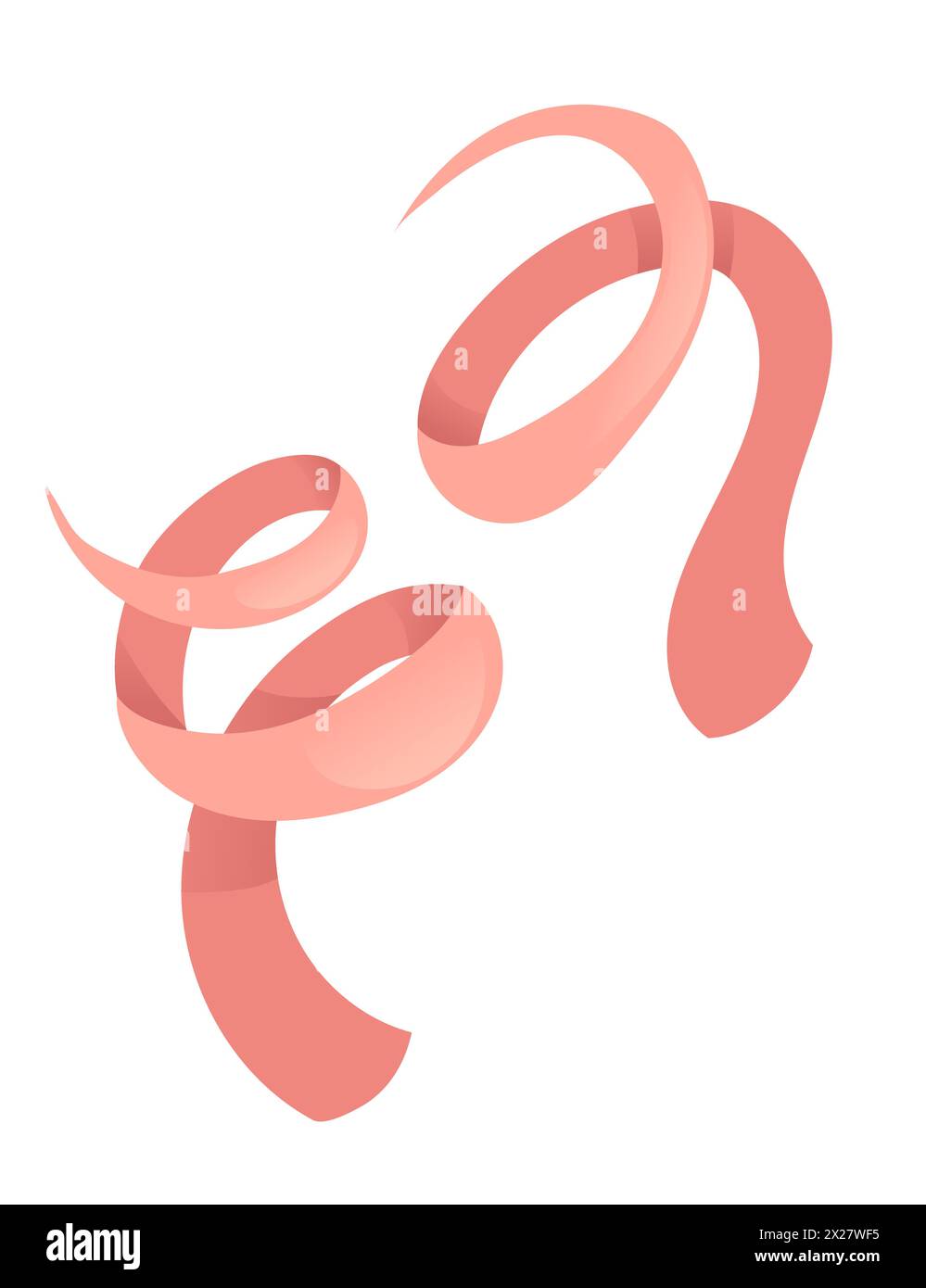 Decorative rat tail cartoon animal tail design vector illustration ...