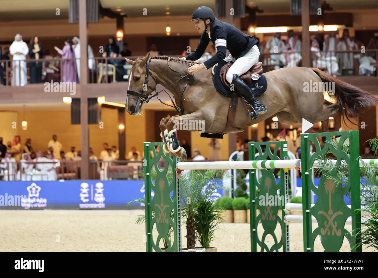 Riyadh, Saudi Arabia. 20th Apr, 2024. Henrik von Eckermann of Sweden ...