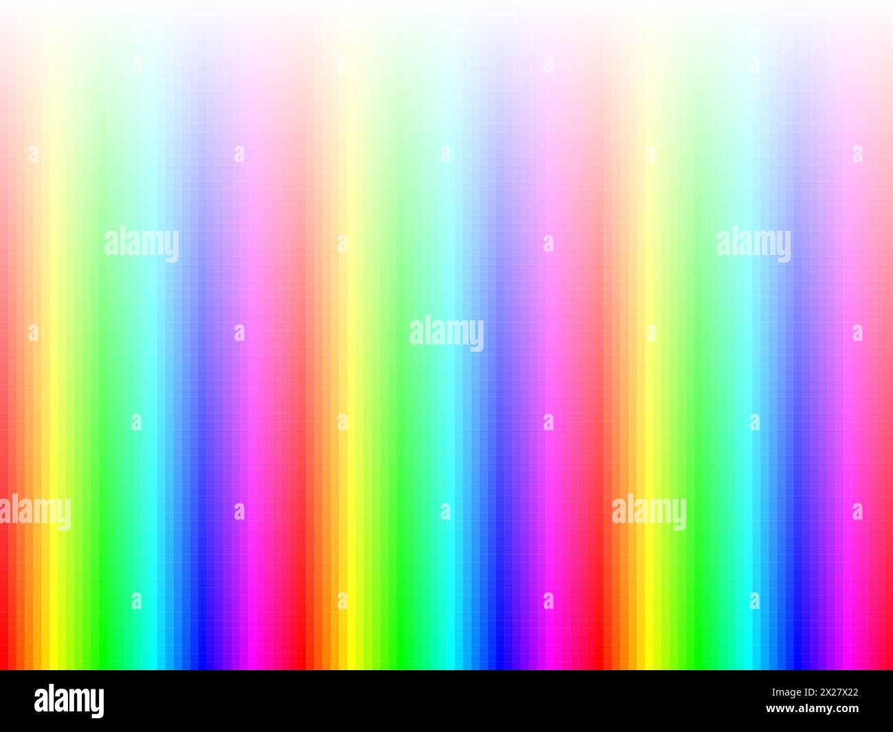 Rainbow stripes gradient with squares mosaic pattern, white background ...