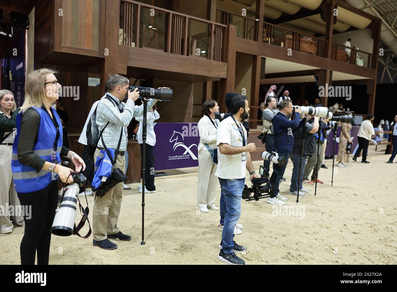 Riyadh, Saudi Arabia. 20th Apr, 2024. Photographers after the Longines ...
