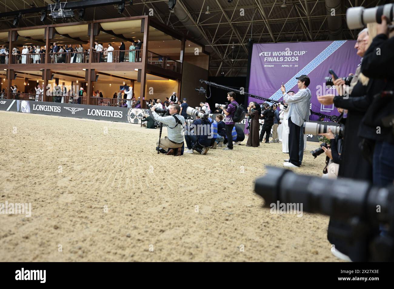 Riyadh, Saudi Arabia. 20th Apr, 2024. Photographers during the lap of ...