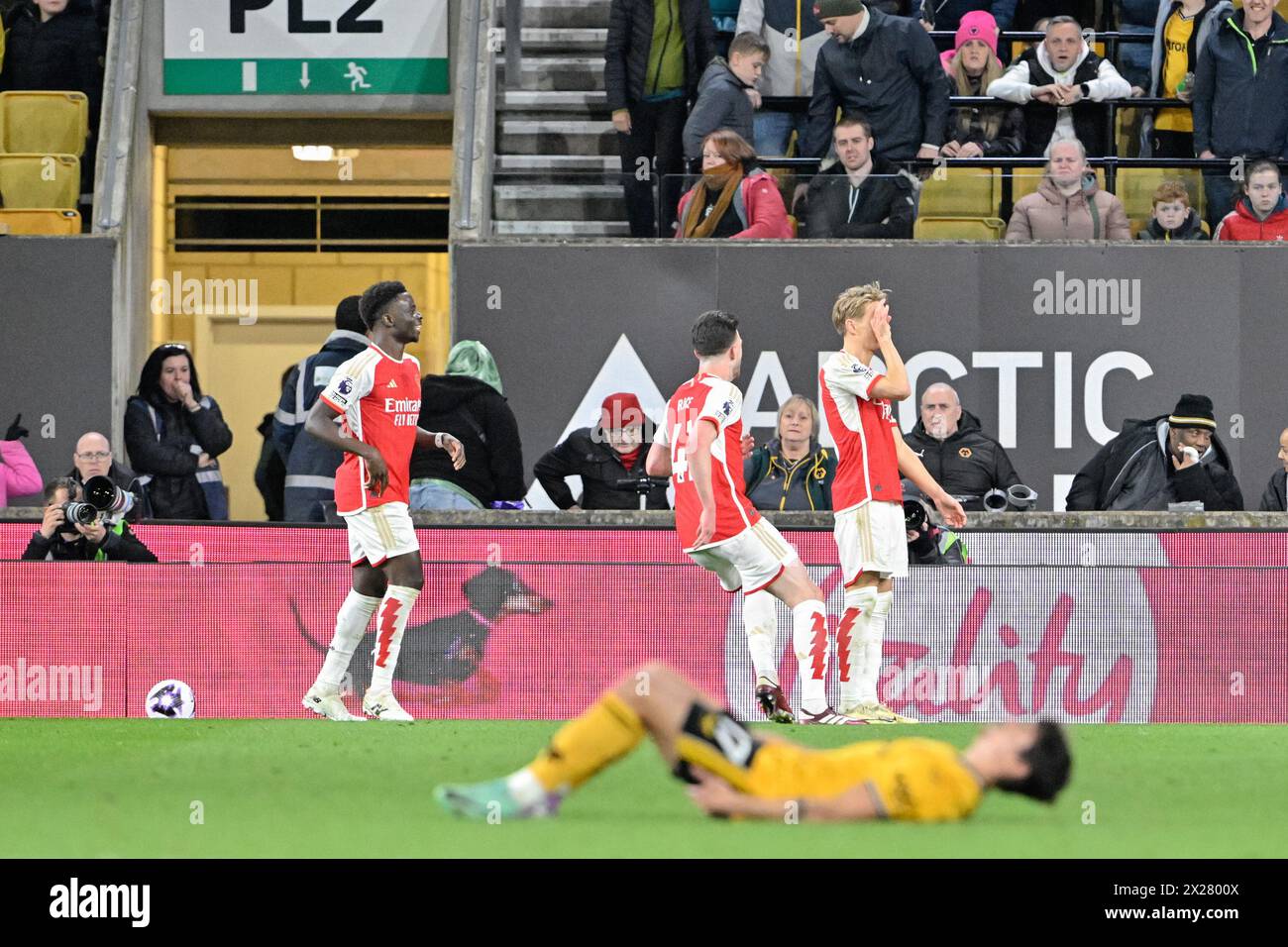 Martin Ødegaard of Arsenal celebrates his goal to make it 0-2 Arsenal ...