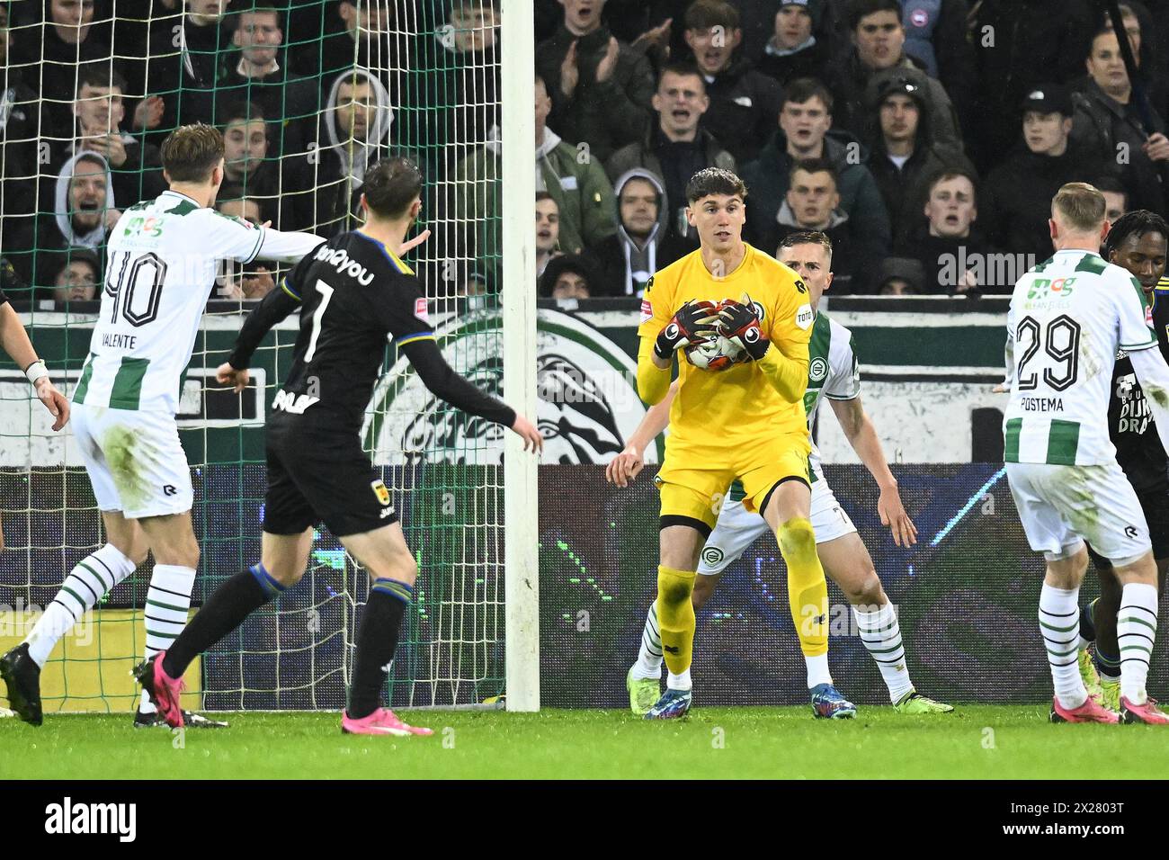 Groningen, Nederland. 20th Apr, 2024. GRONINGEN, 20-04-2024, Euroborg ...