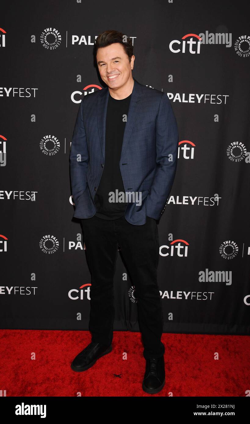 HOLLYWOOD, CALIFORNIA - APRIL 19: Seth MacFarlane arrives at Paley Fest ...
