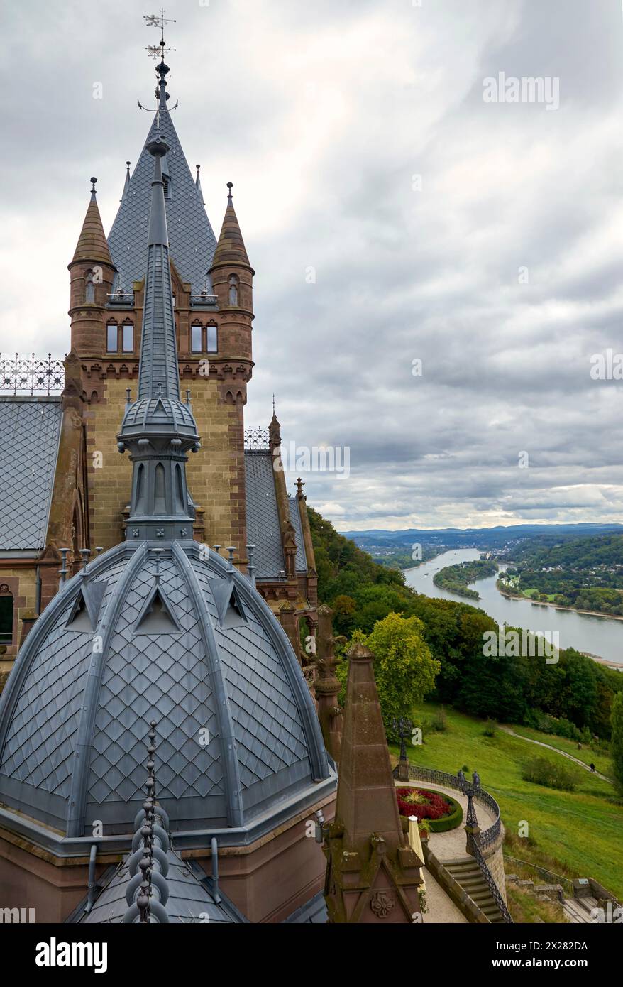 Aerial view drachenfels medieval hi-res stock photography and images ...