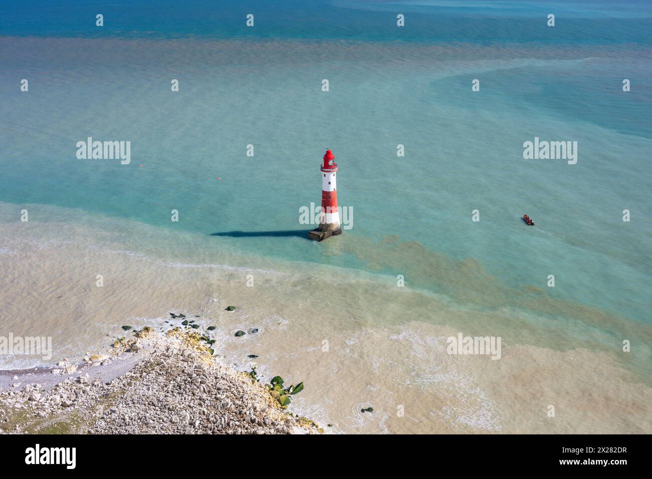 Aerial view beachy head lighthouse hi-res stock photography and images ...