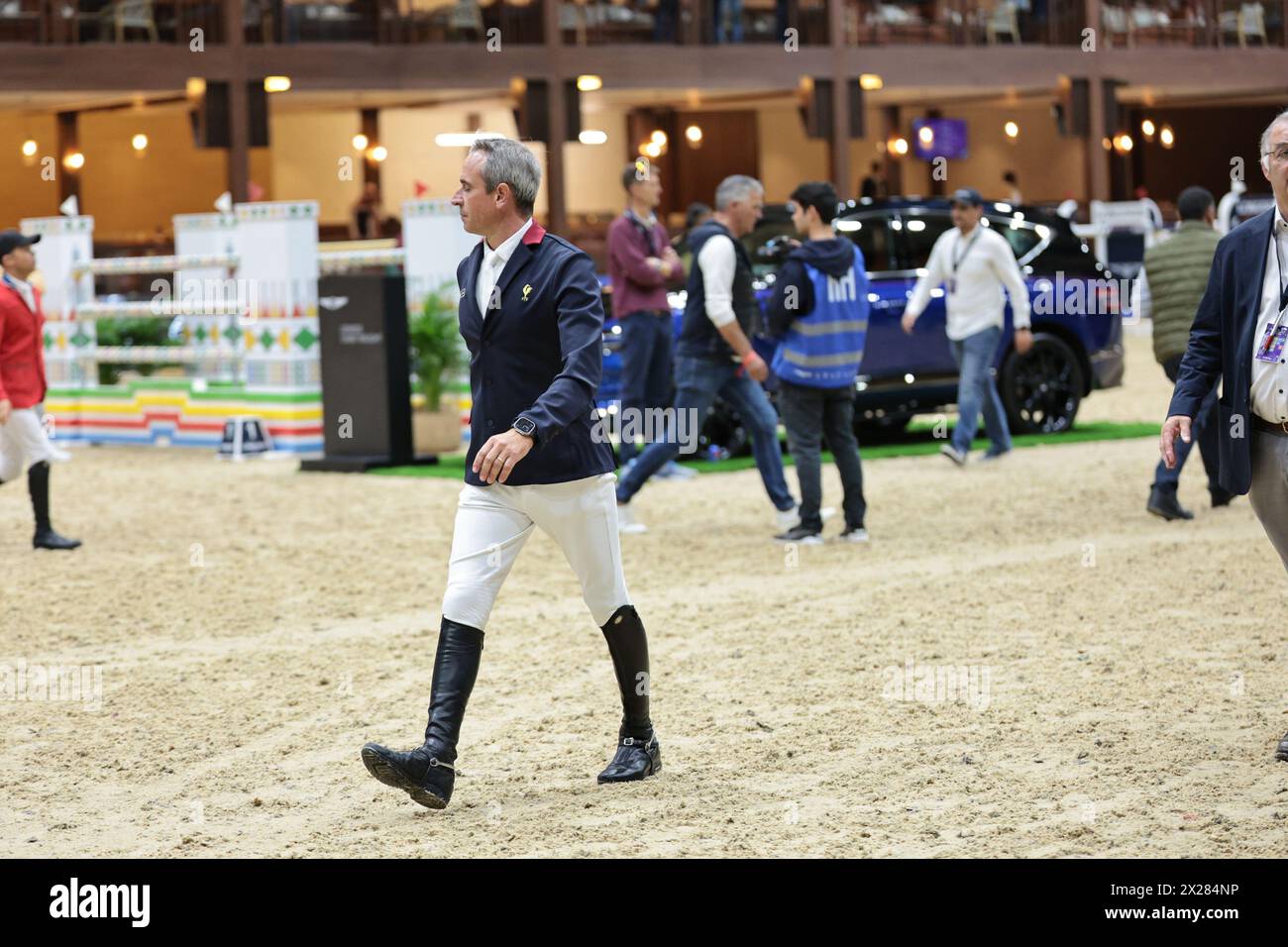 Riyadh, Saudi Arabia. 20th Apr, 2024. Riders doing the course walk ...