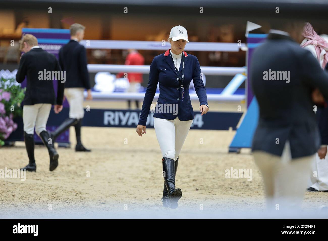 Riyadh, Saudi Arabia. 20th Apr, 2024. Riders doing the course walk ...