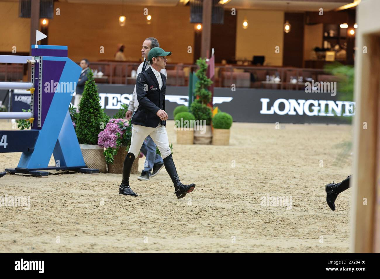 Riyadh, Saudi Arabia. 20th Apr, 2024. Riders doing the course walk ...