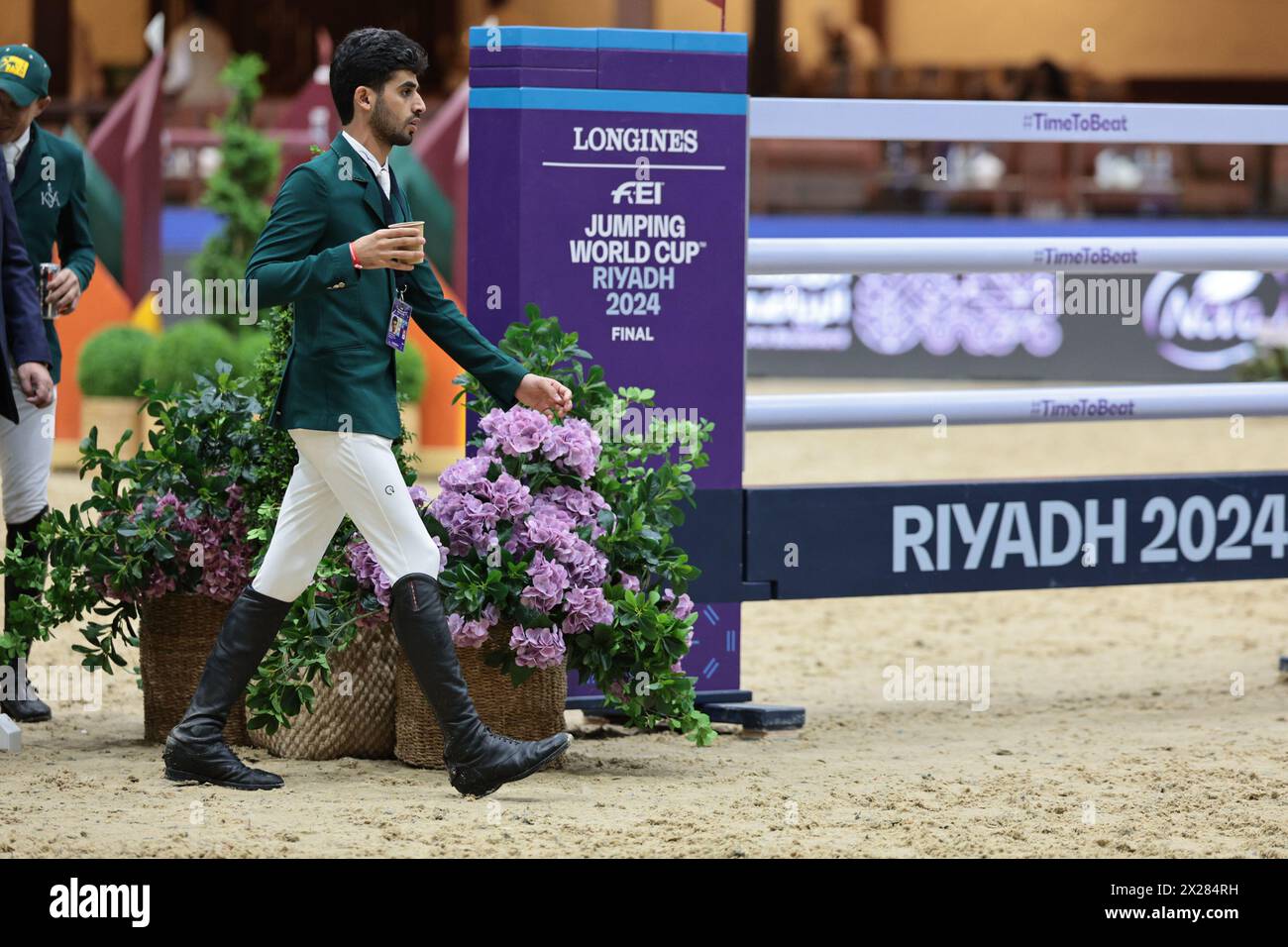 Riyadh, Saudi Arabia. 20th Apr, 2024. Riders doing the course walk ...