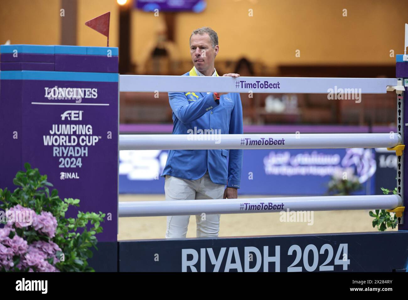 Riyadh, Saudi Arabia. 20th Apr, 2024. Riders doing the course walk ...