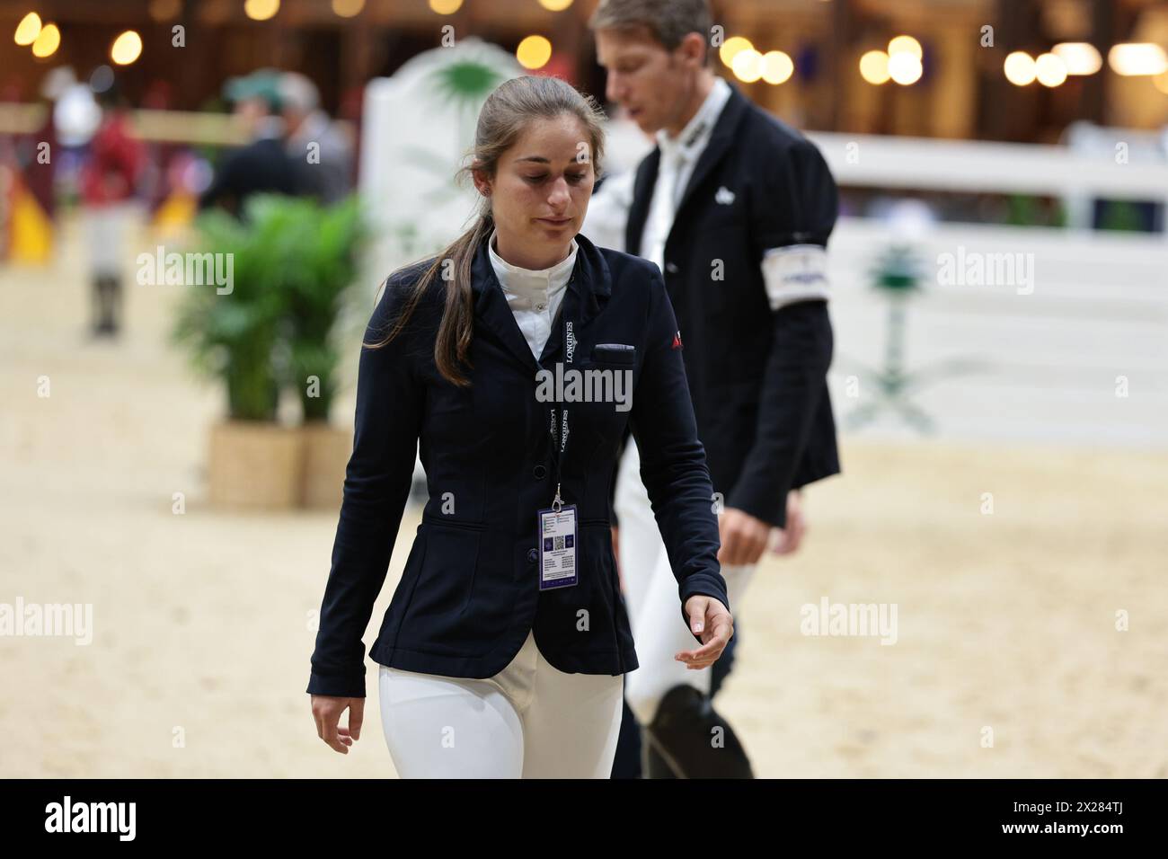 Riyadh, Saudi Arabia. 20th Apr, 2024. Riders doing the course walk ...