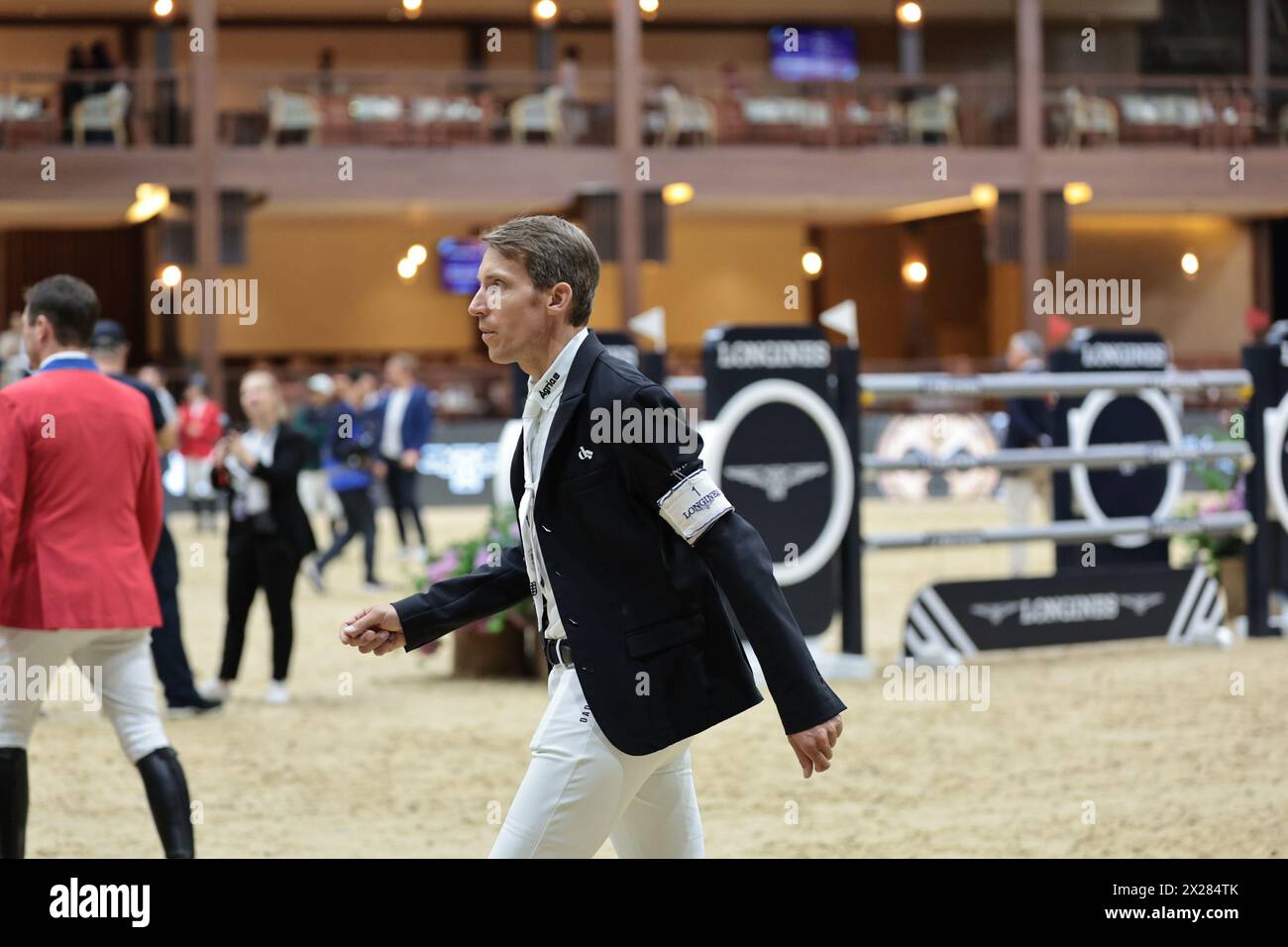 Riyadh, Saudi Arabia. 20th Apr, 2024. Riders doing the course walk ...