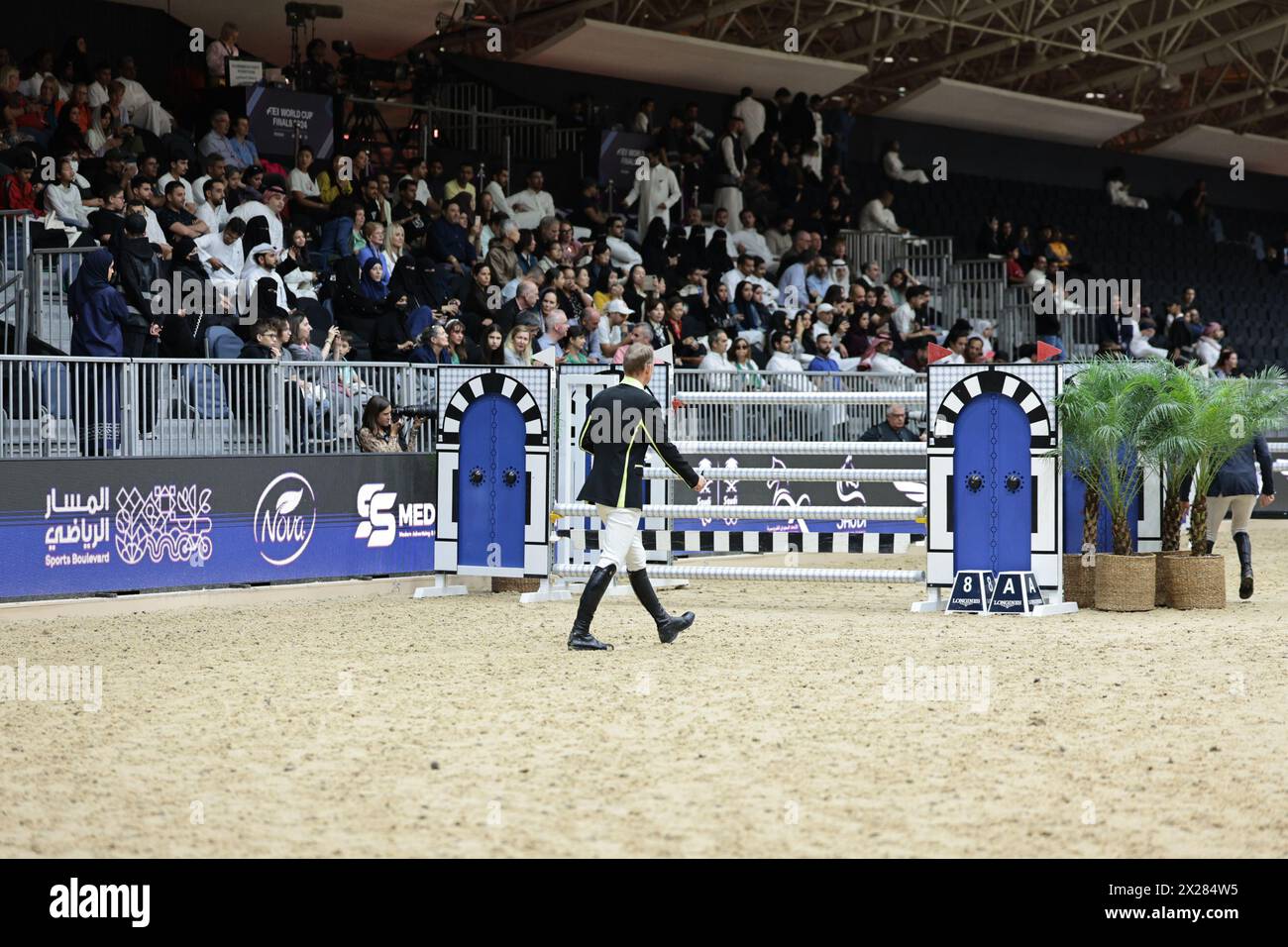 Riyadh, Saudi Arabia. 20th Apr, 2024. Riders doing the course walk ...
