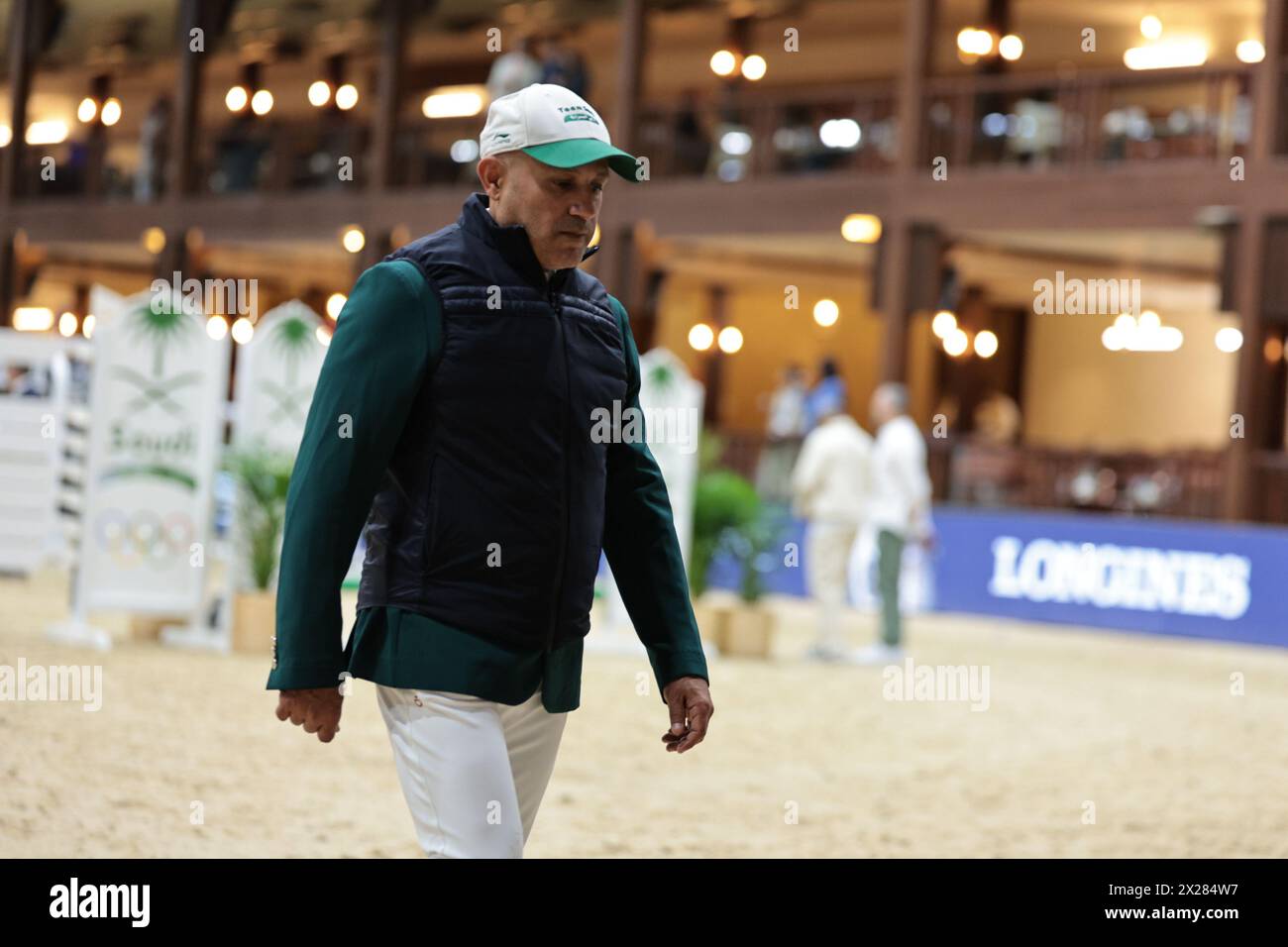 Riyadh, Saudi Arabia. 20th Apr, 2024. Riders doing the course walk ...