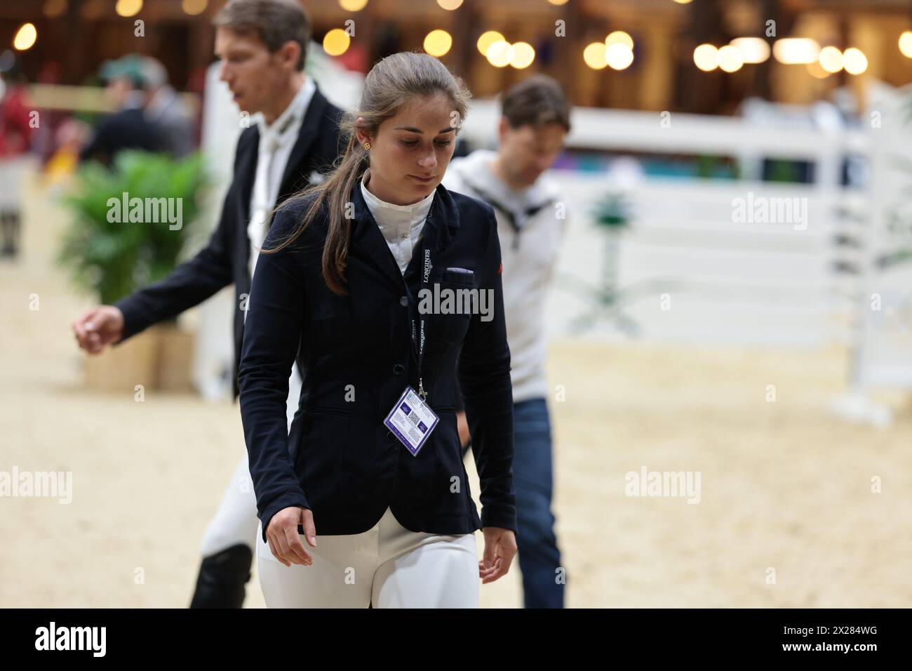 Riyadh, Saudi Arabia. 20th Apr, 2024. Riders doing the course walk ...