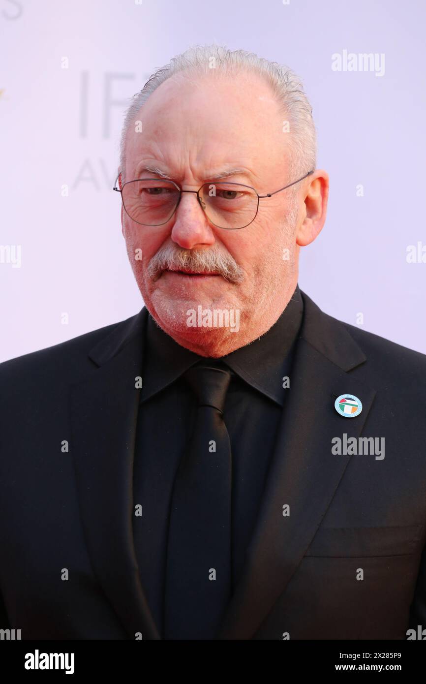 Dublin, Ireland. 20th April 2024. Actor Liam Cunningham arriving on the ...