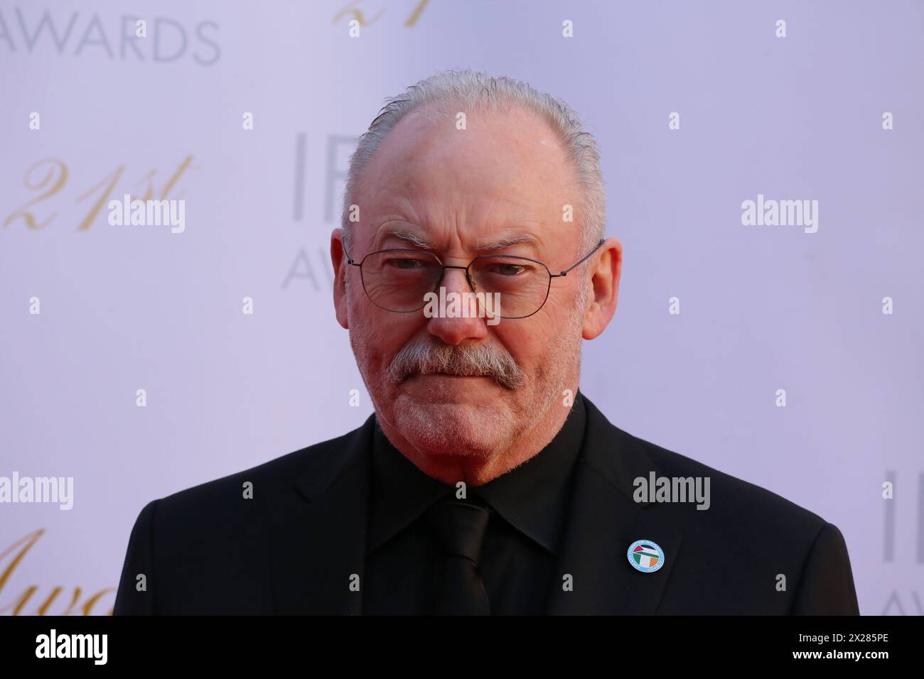 Dublin, Ireland. 20th April 2024. Actor Liam Cunningham arriving on the ...