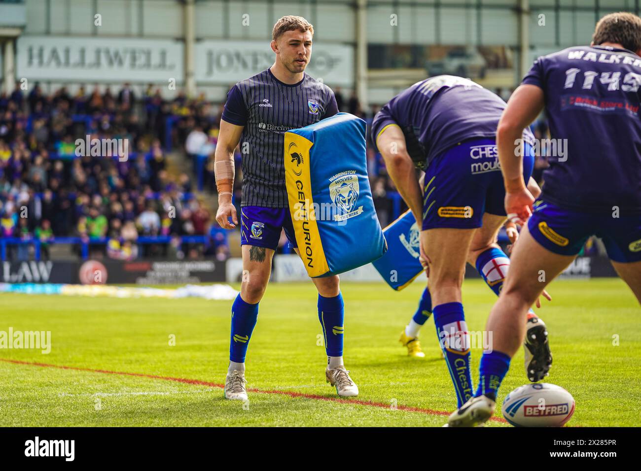 Warrington, Cheshire, UK. 20th April, 2024. Super League Rugby ...