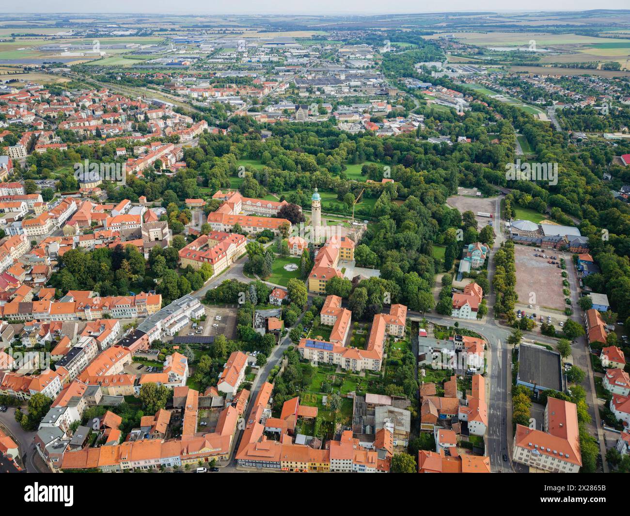 Stadtansicht Luftbild Stadtgebiet Arnstadt Arnstadt Thüringen ...
